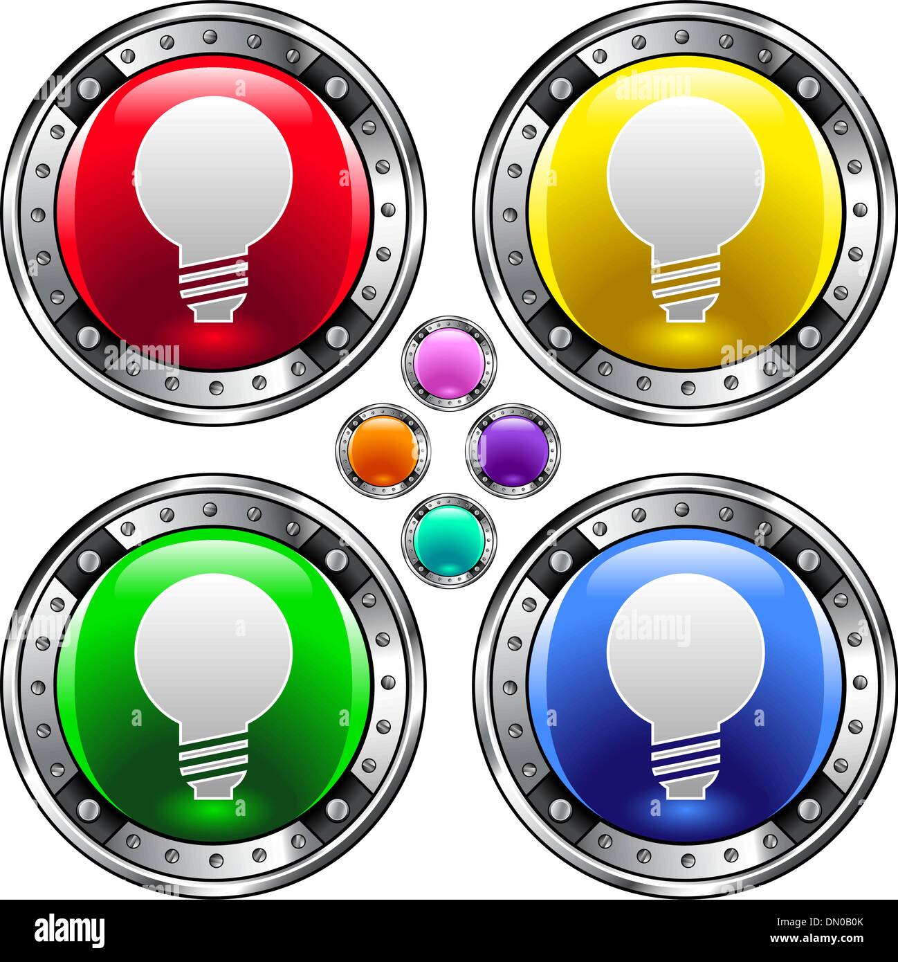 Light bulb emblem Stock Vector Images - Alamy