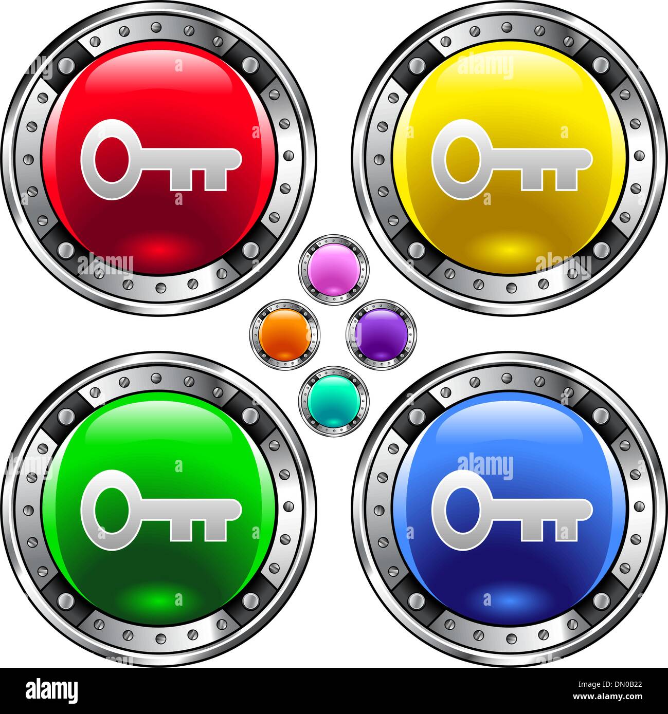 Key colorful button Stock Vector Image & Art - Alamy
