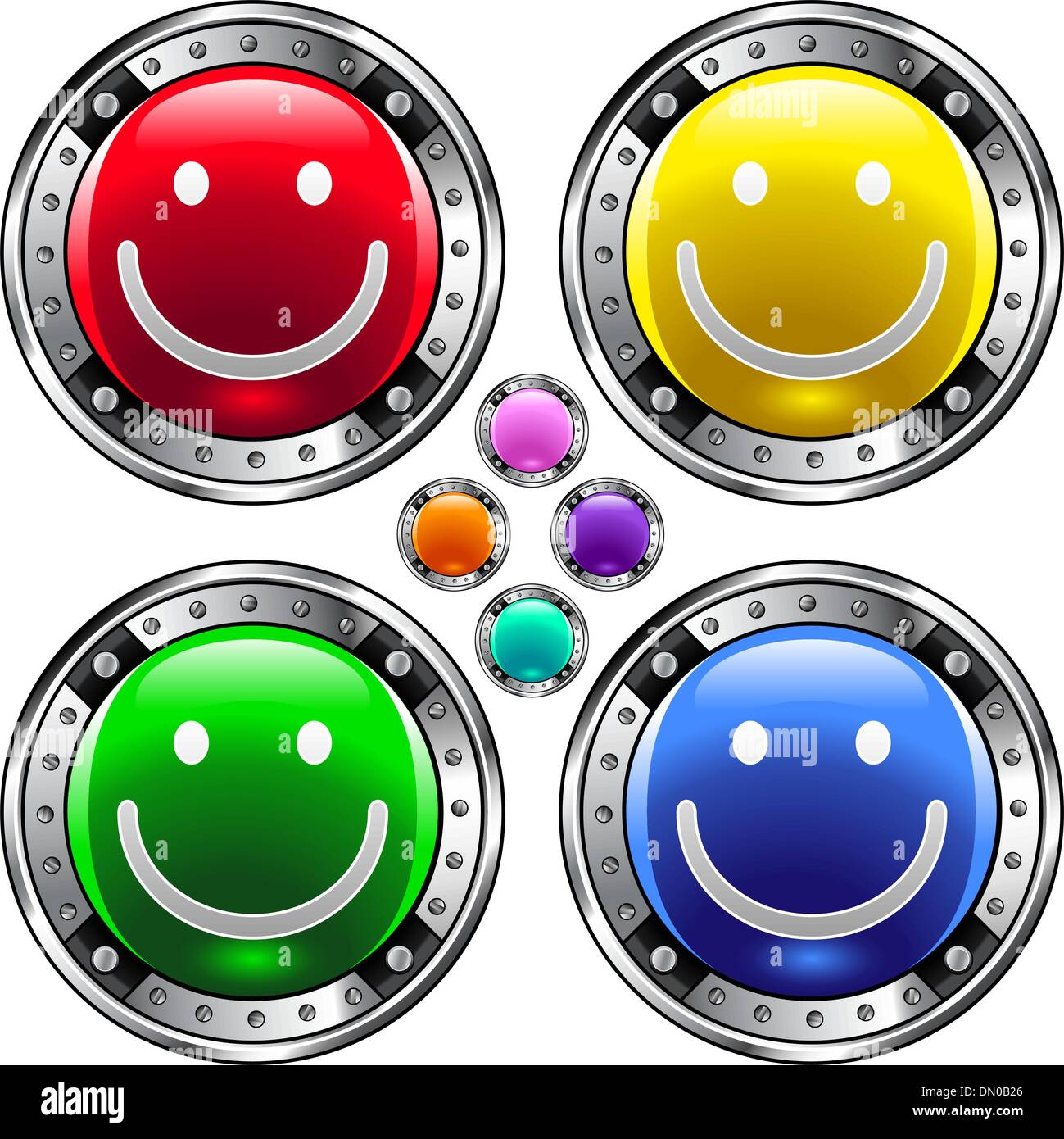 Colorful emoticon vector vectors hi-res stock photography and images ...
