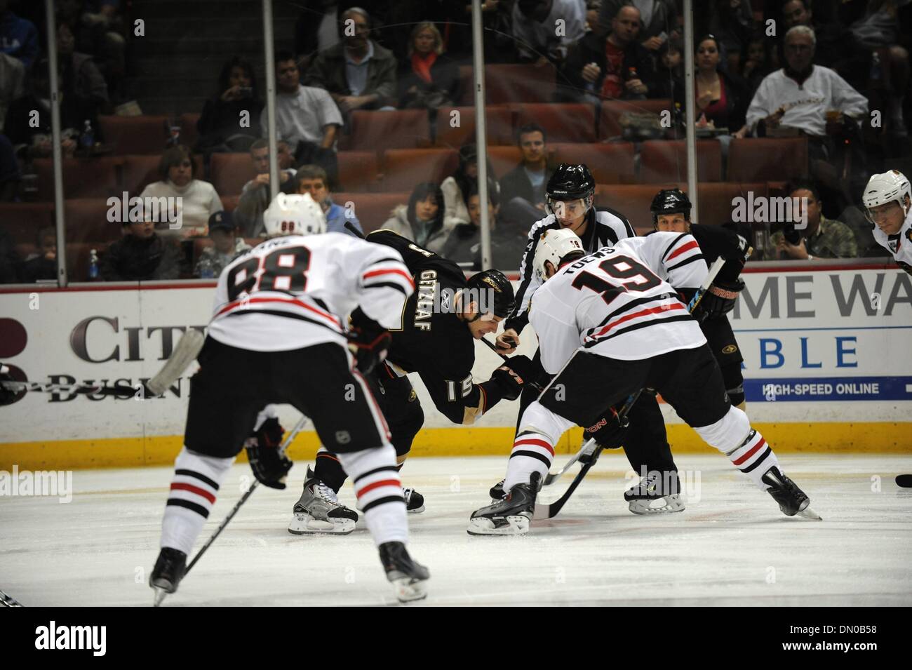 Nov 27, 2009 - Anaheim, California, USA - RYAN GETZLAF and JONATHAN ...