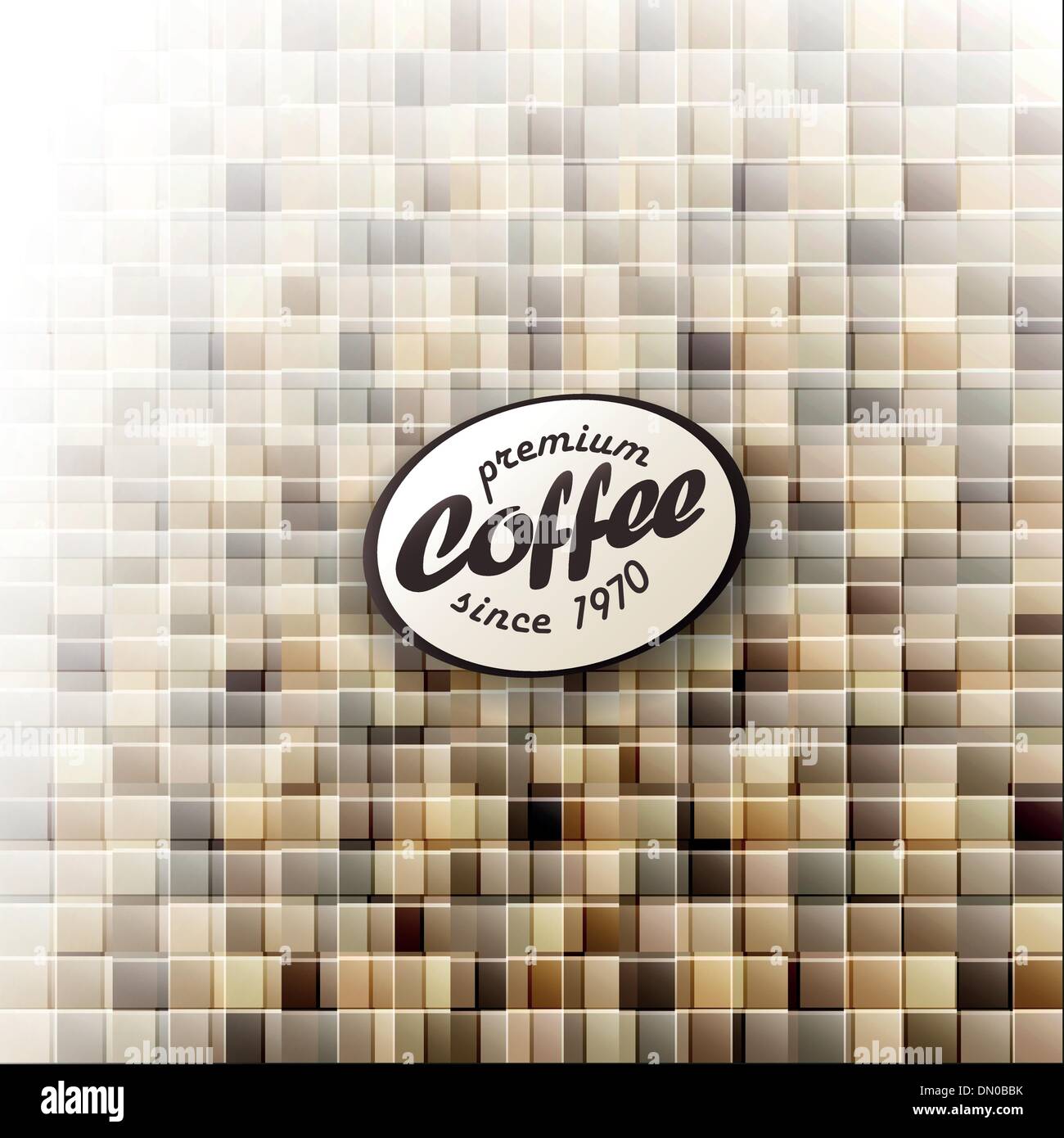 Coffee themed abstract design template. Vector, EPS10 Stock Vector ...