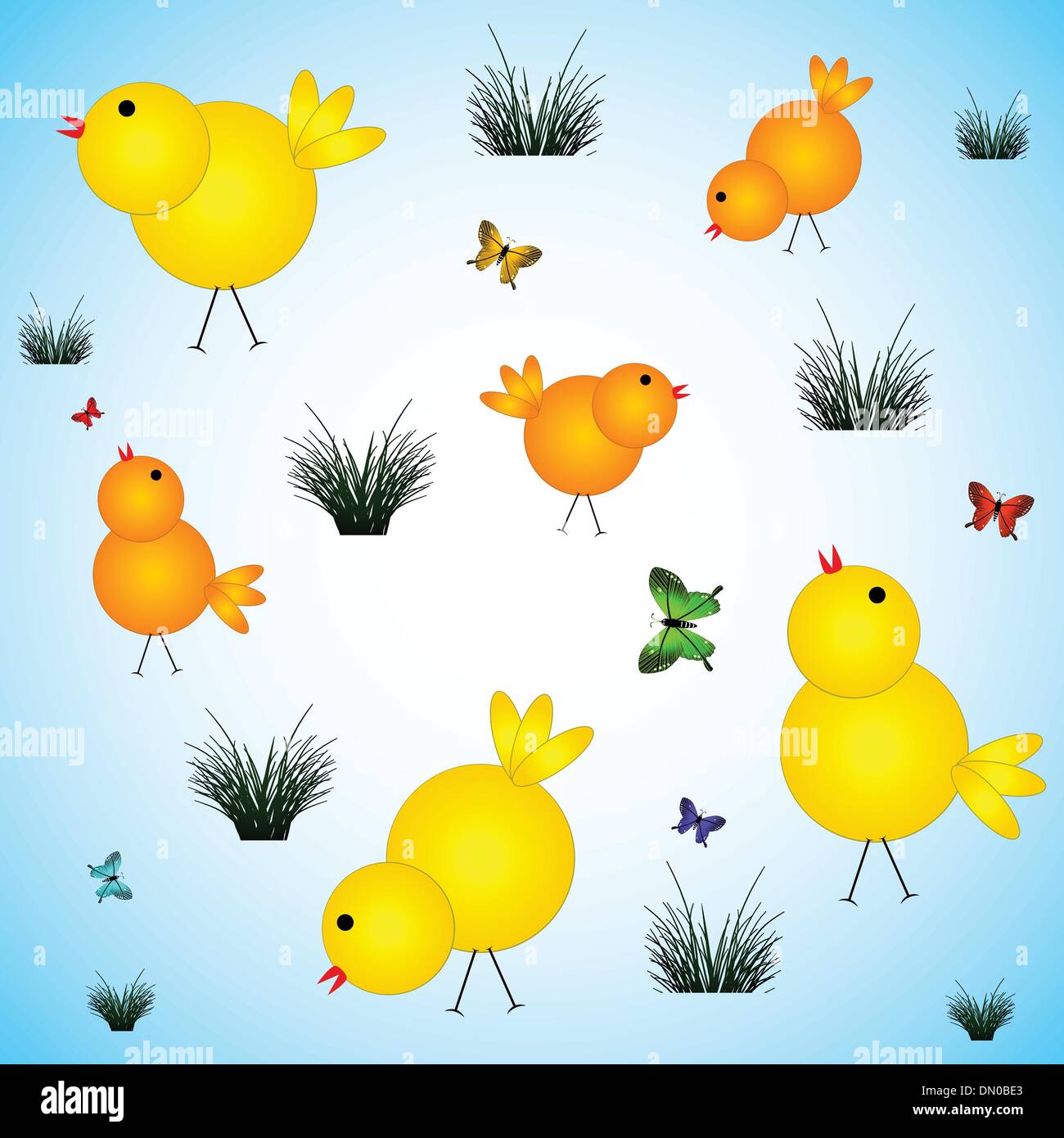 birds and butterflies design Stock Vector Image & Art - Alamy