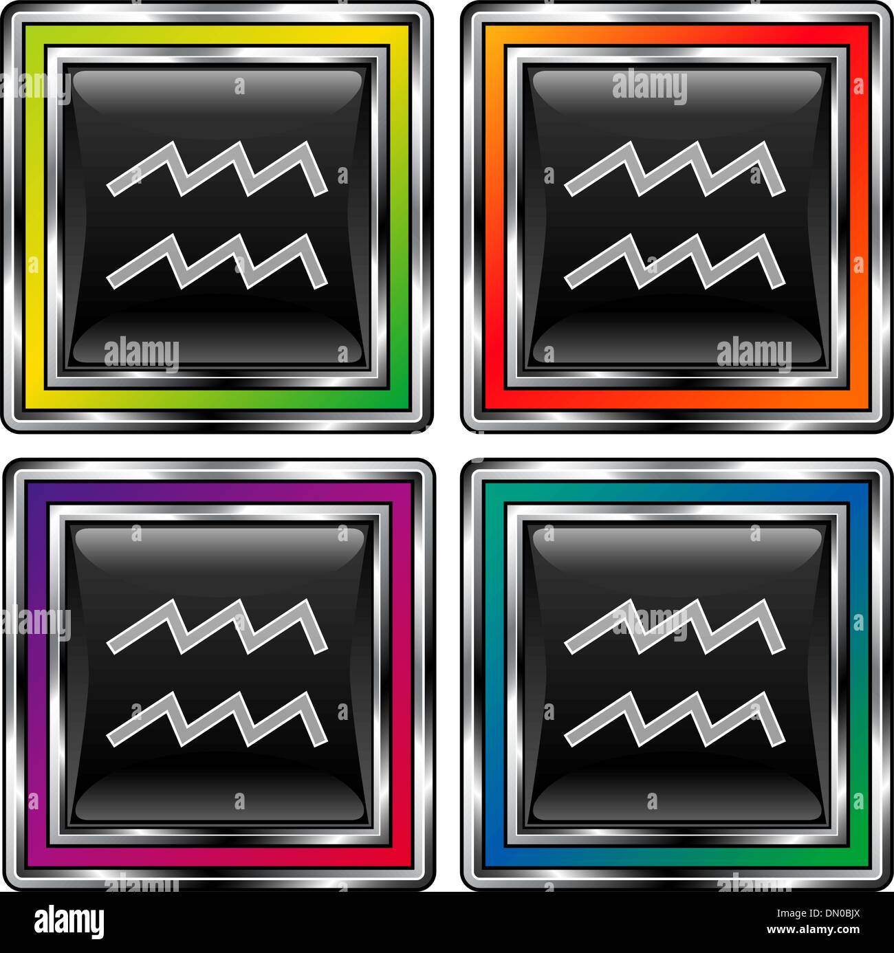 Aquarius emblem Stock Vector Images - Alamy