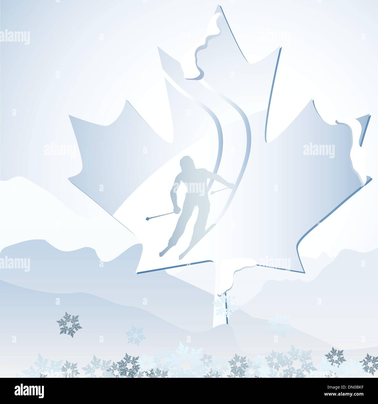 Snow canada Stock Vector Images - Alamy