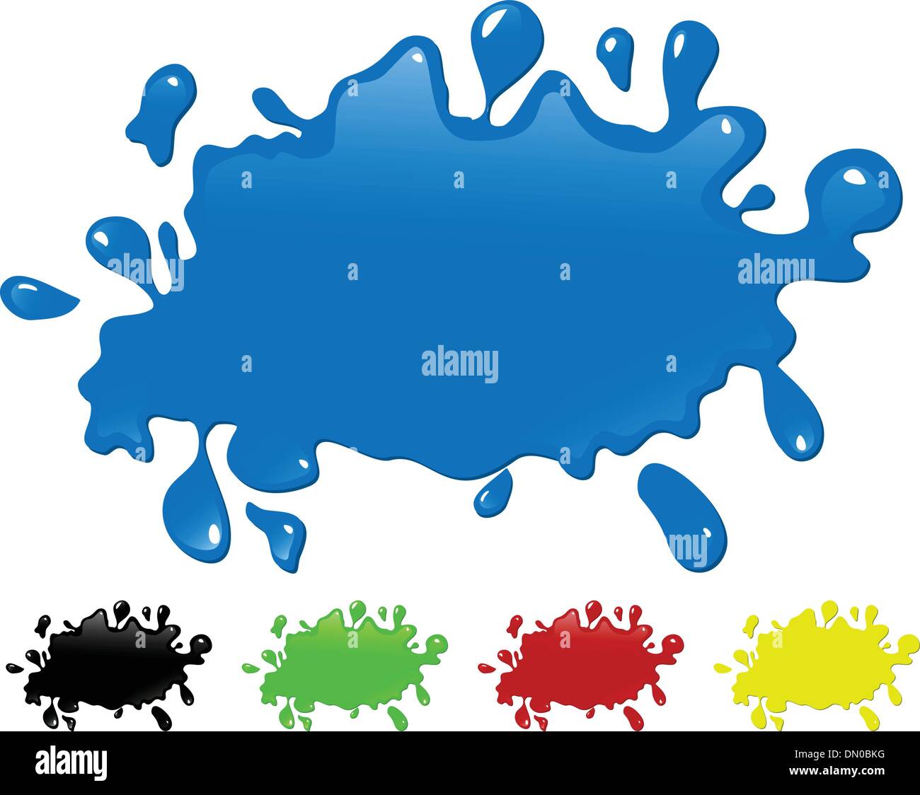 Editable vector design ink drop hi-res stock photography and images - Alamy