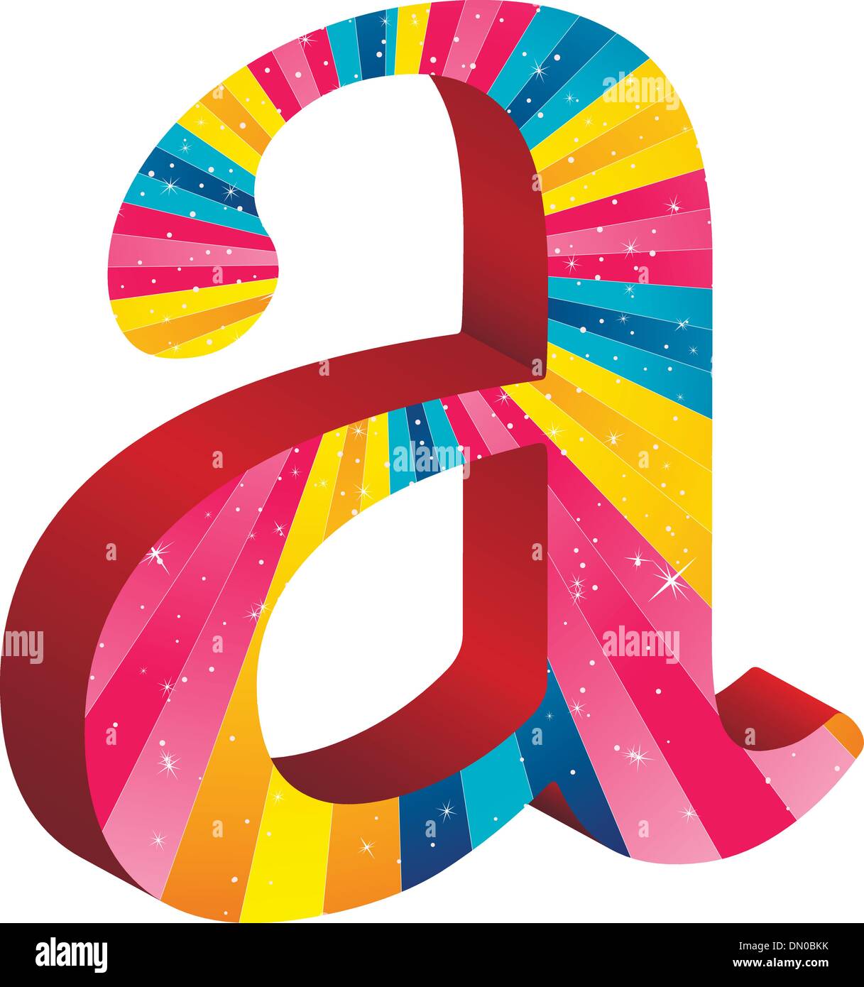 Colored alphabet with stripes and stars Stock Vector Image & Art - Alamy
