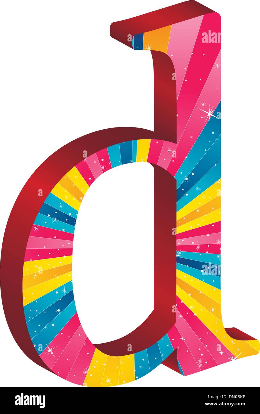 Colored alphabet with stripes and stars Stock Vector Image & Art - Alamy