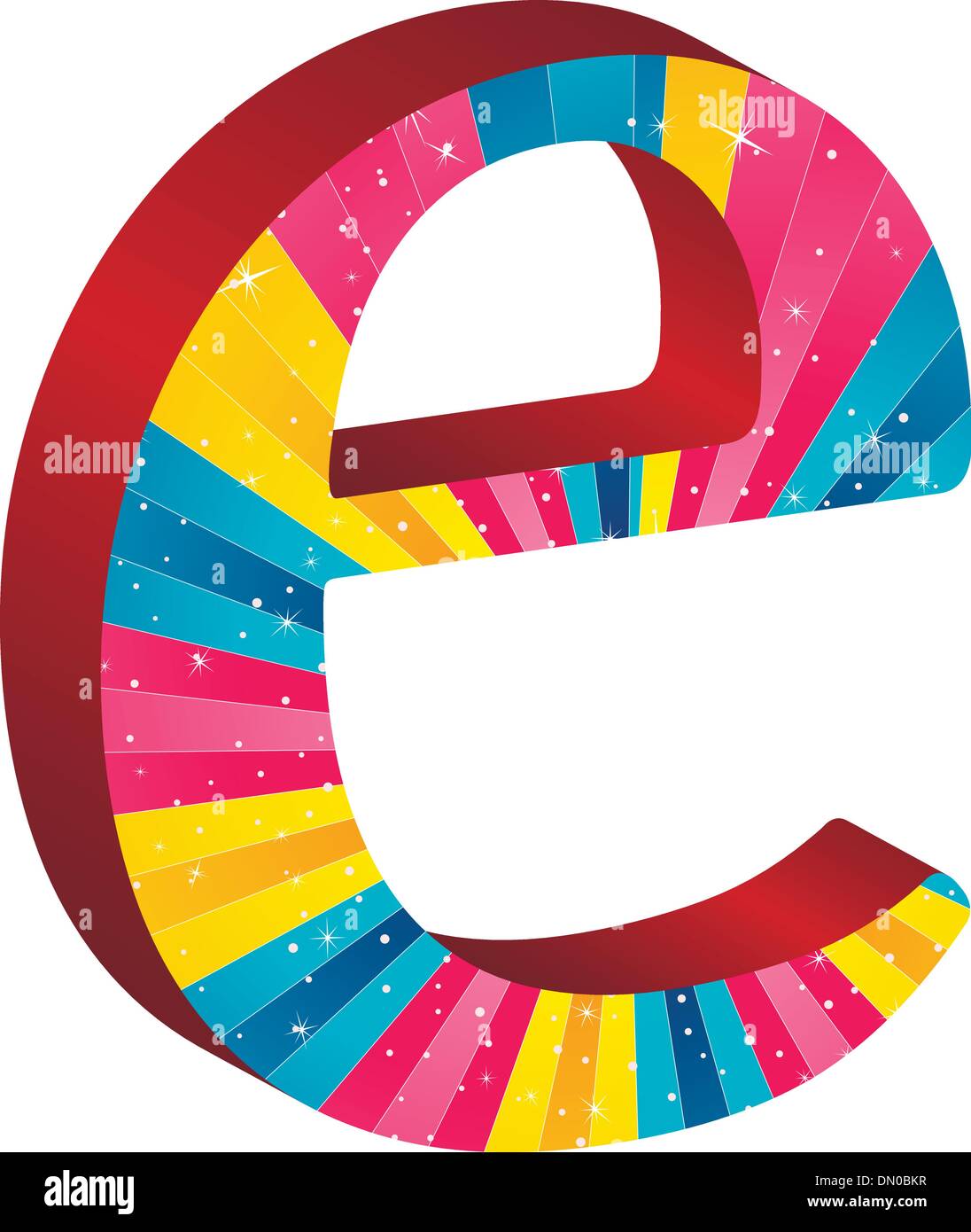 Colored alphabet with stripes and stars Stock Vector Image & Art - Alamy