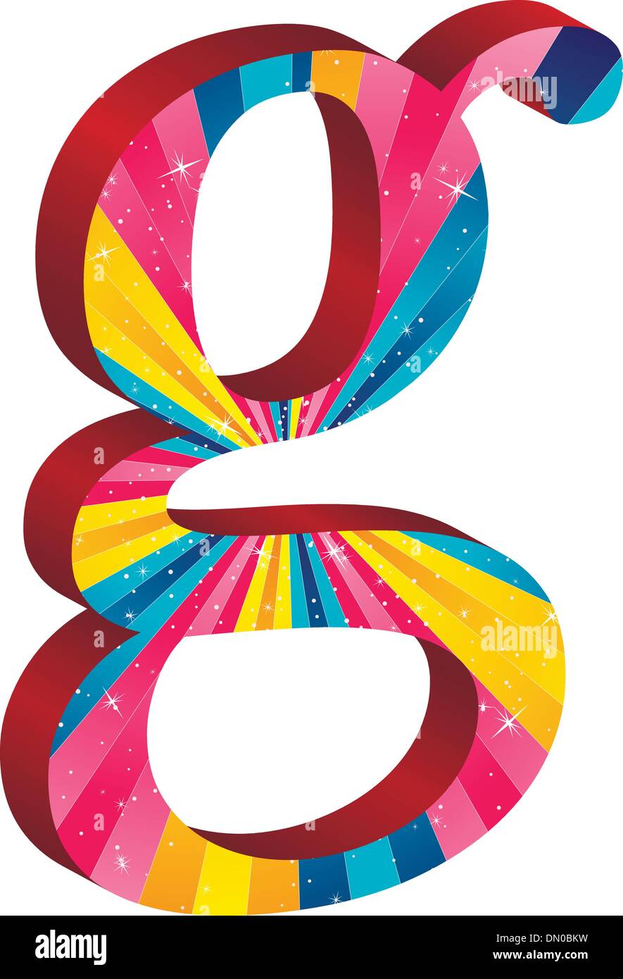 Colored alphabet with stripes and stars Stock Vector Image & Art - Alamy