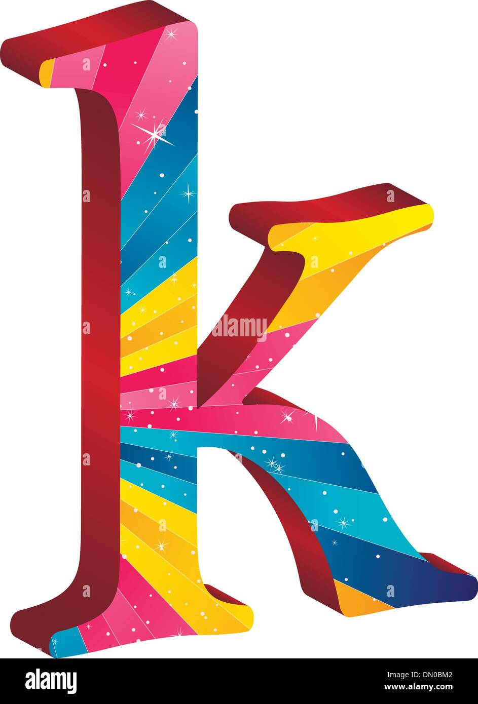 Colored alphabet with stripes and stars Stock Vector Image & Art - Alamy