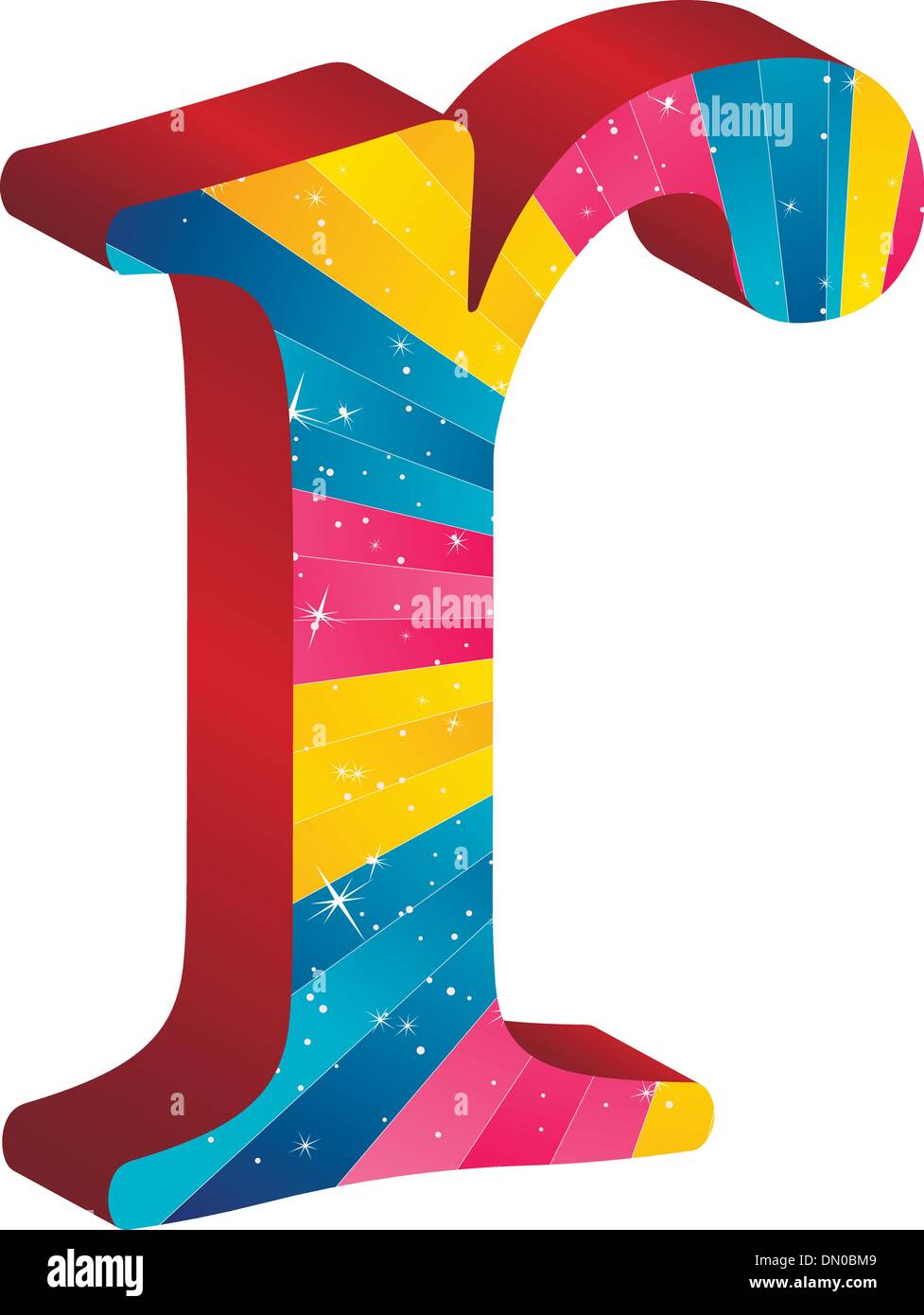 3d alphabet isolated multicolored Stock Vector Images - Alamy