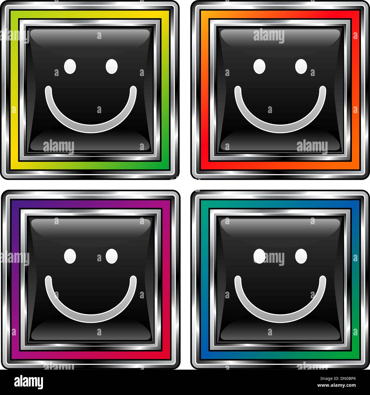 Black emoticon hi-res stock photography and images - Alamy