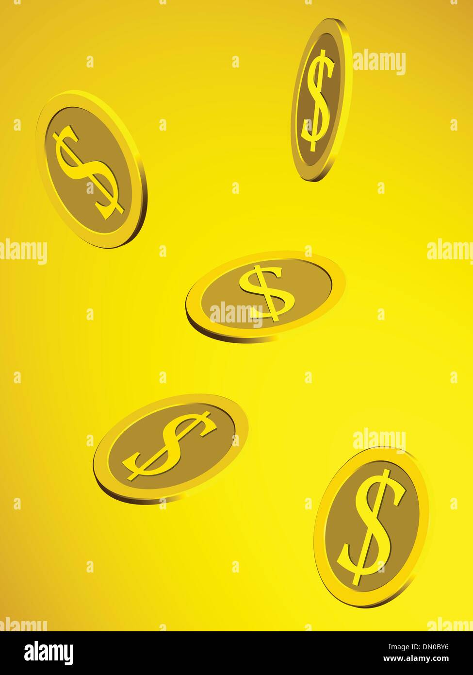 Gold coins american dollar Stock Vector Images - Alamy