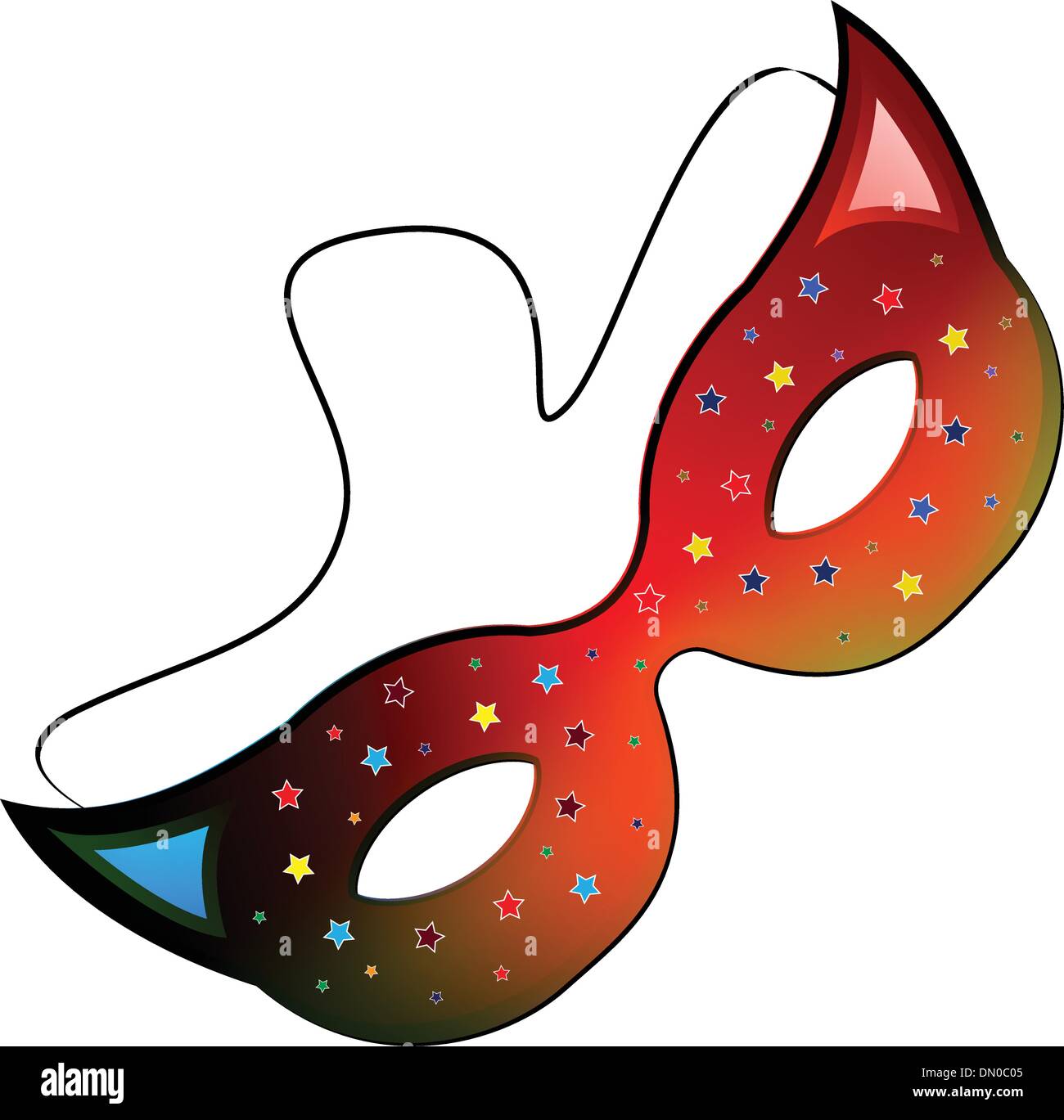 Isolated carnival mask colored Stock Vector Images - Alamy