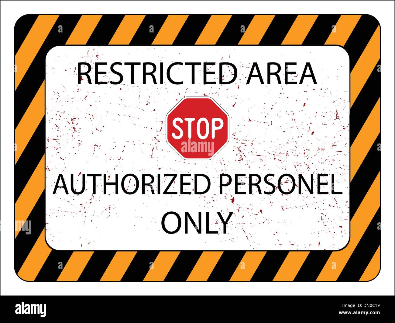 Safety sign restricted area Stock Vector Images - Alamy