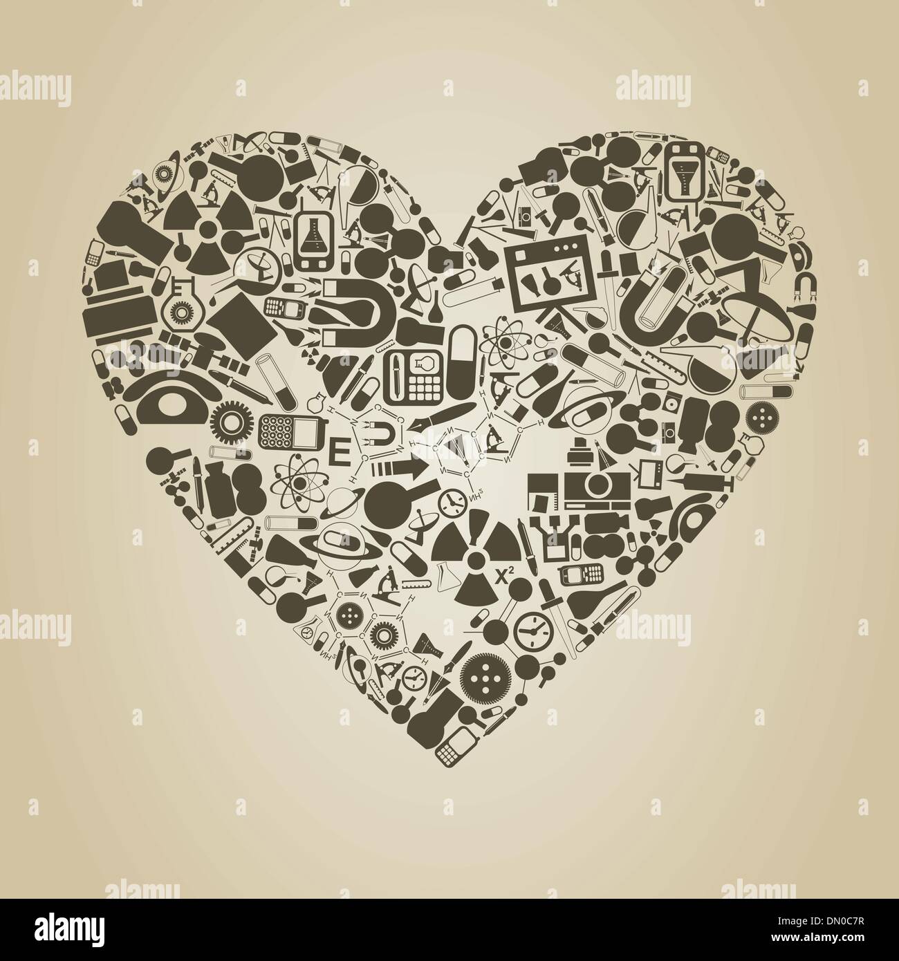 Heart a science Stock Vector Image & Art - Alamy
