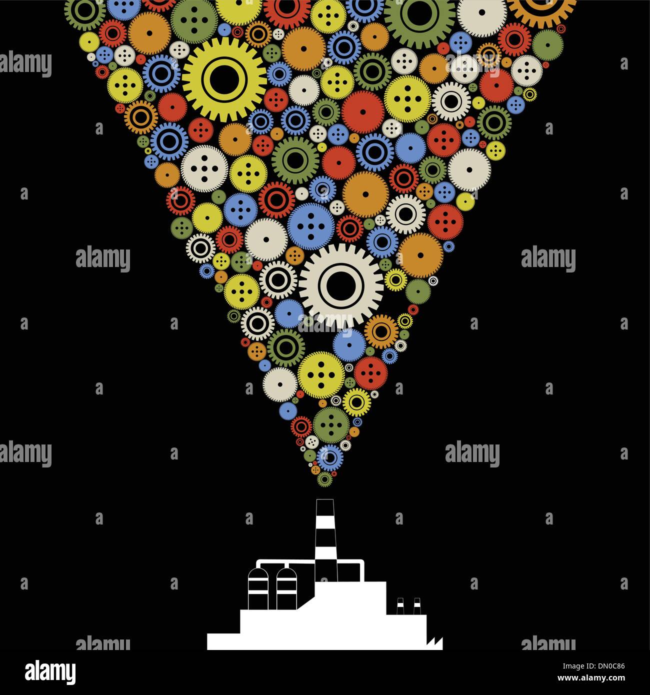 Industry factory window Stock Vector Images - Alamy