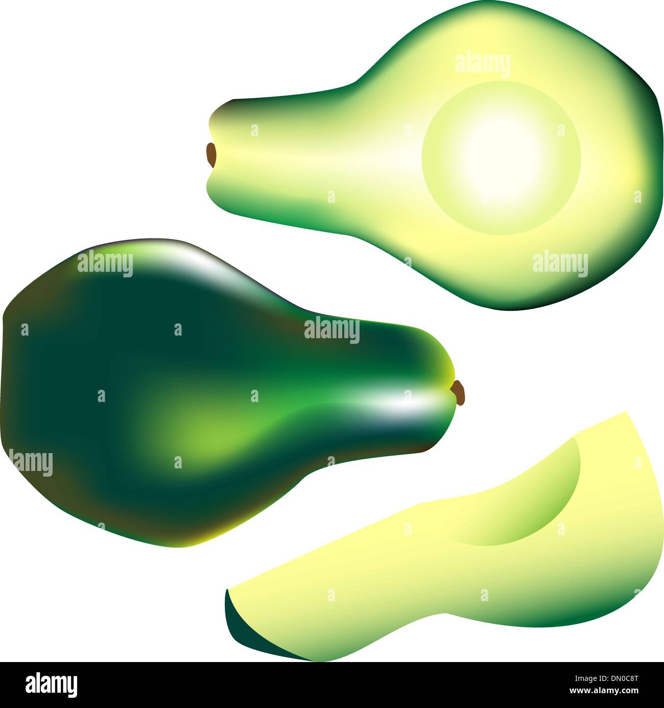 Avocado vector illustration Stock Vector Image & Art - Alamy