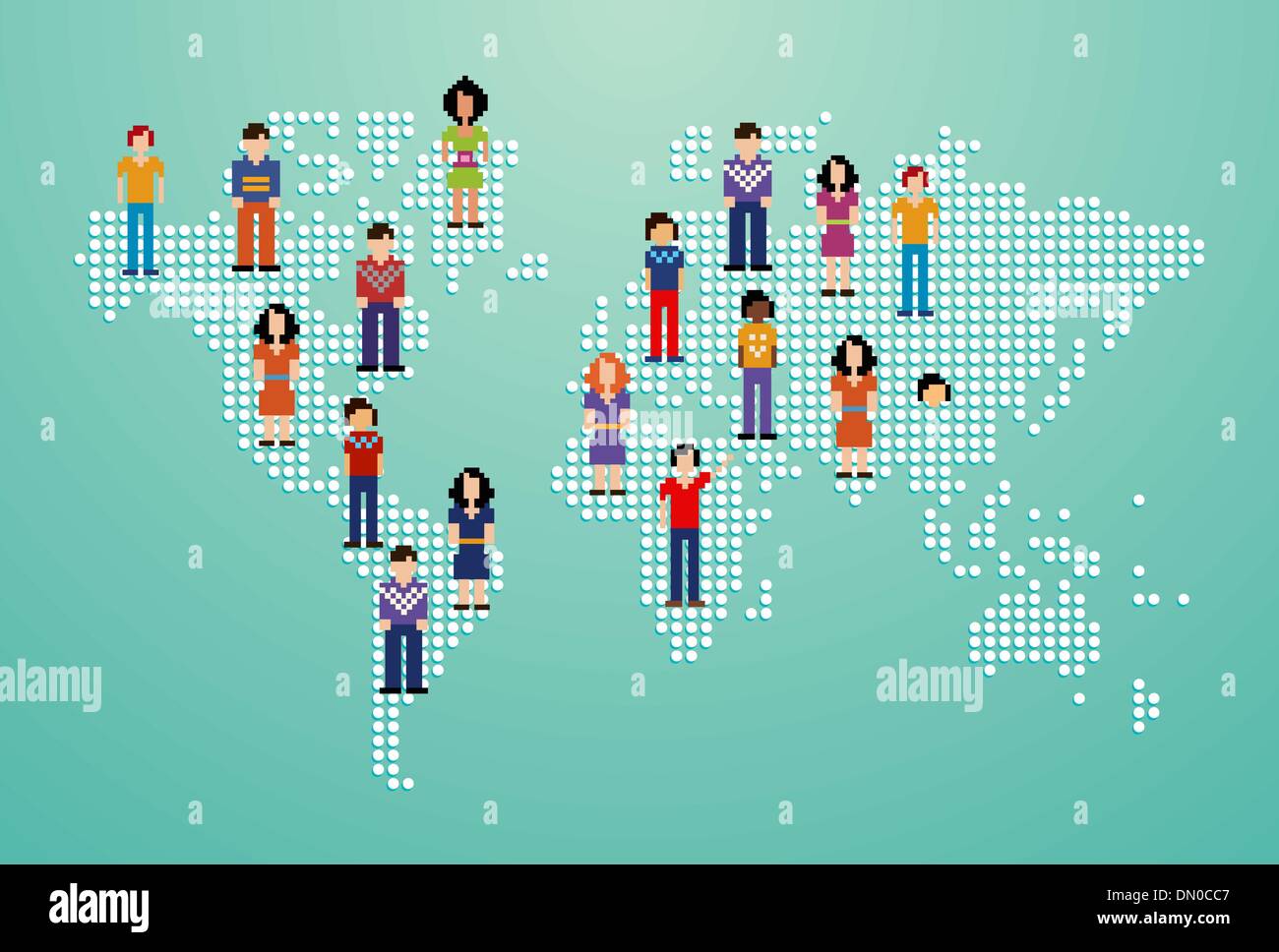 Globalization cloud concept Stock Vector Images - Alamy