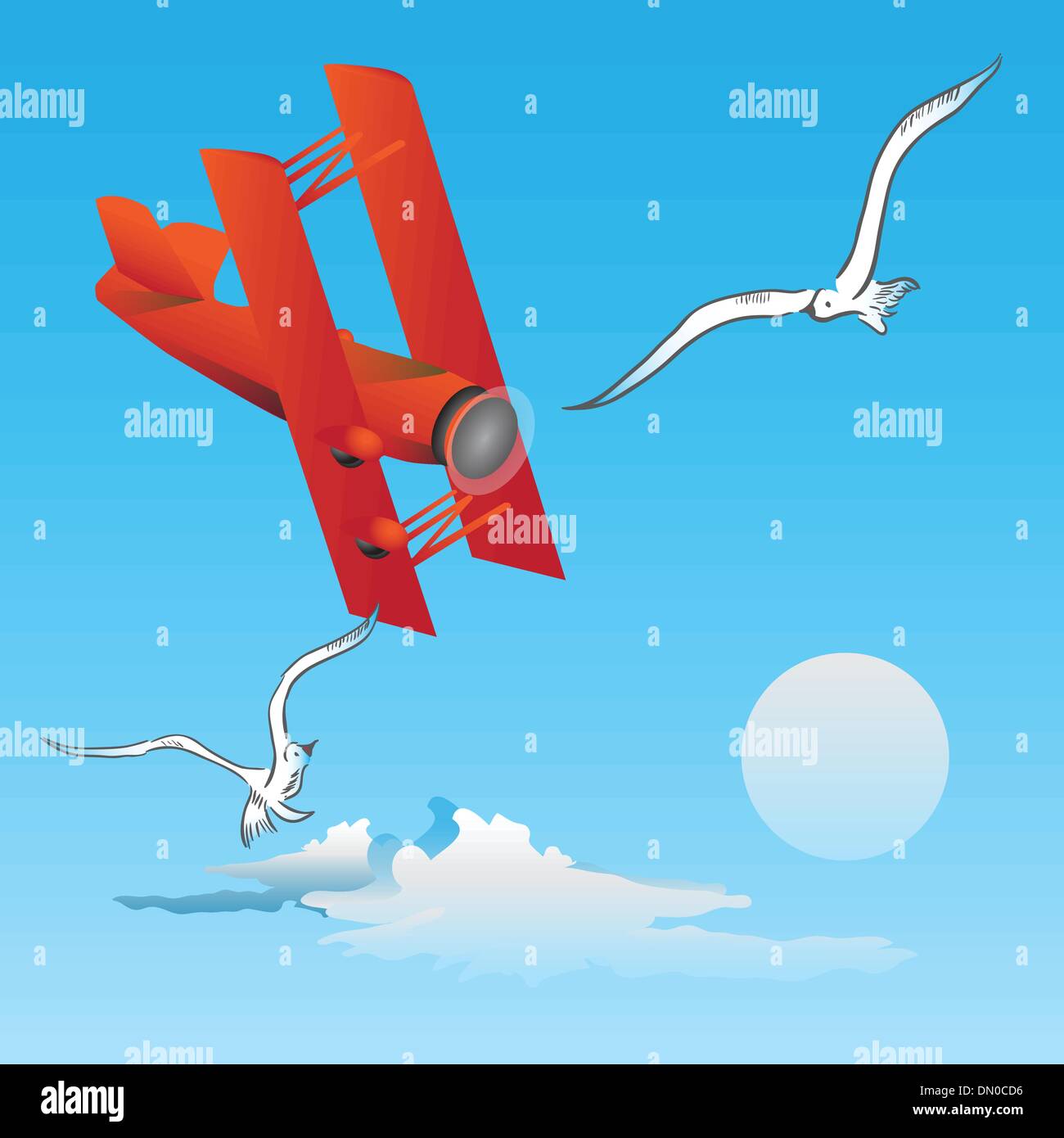 Nesting birds Stock Vector Images - Alamy