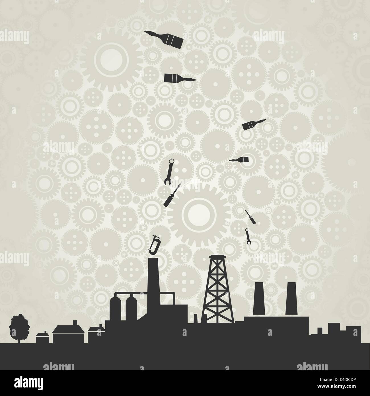 Industry factory window Stock Vector Images - Alamy