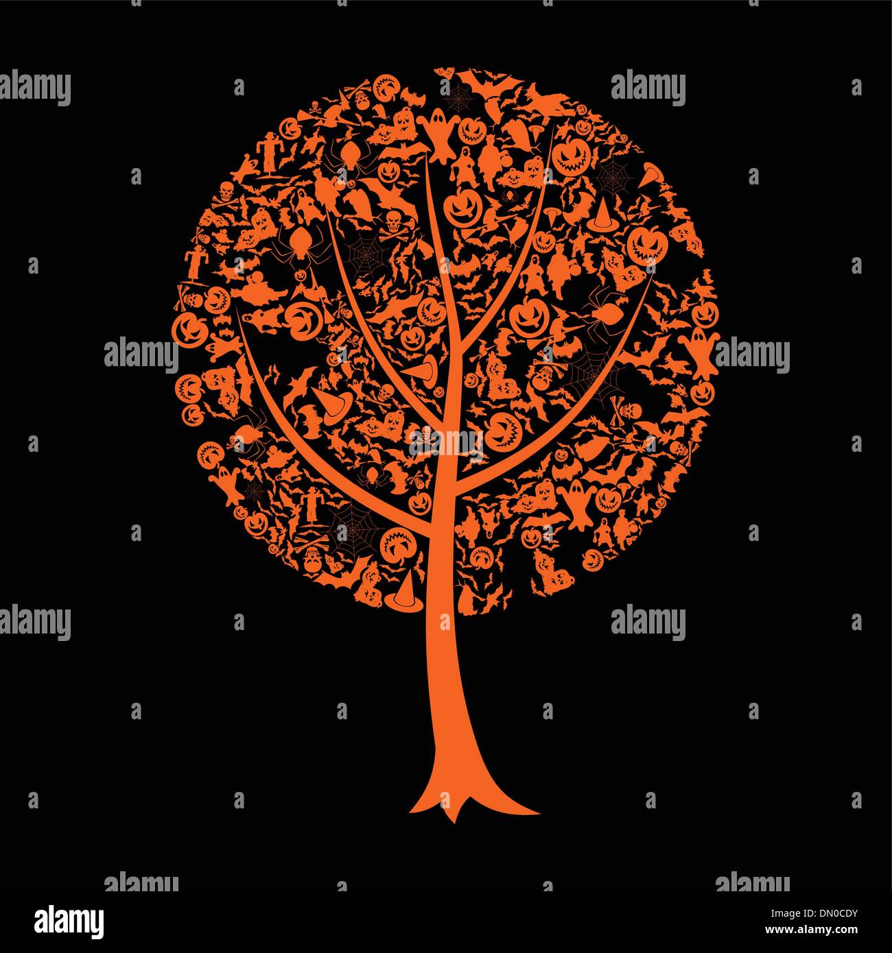 The witch tree Stock Vector Images - Alamy