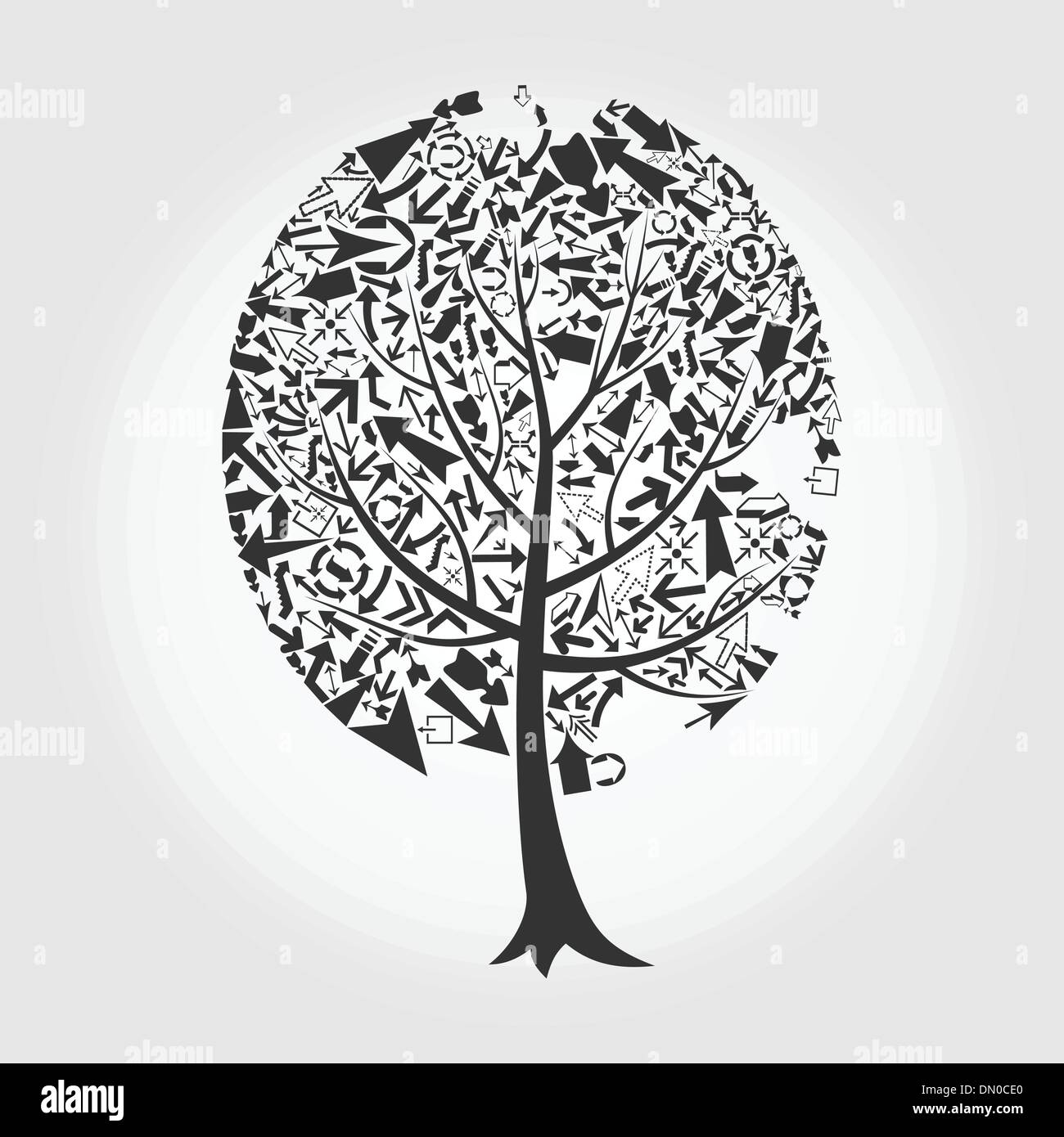 Tree chart vector hi-res stock photography and images - Alamy