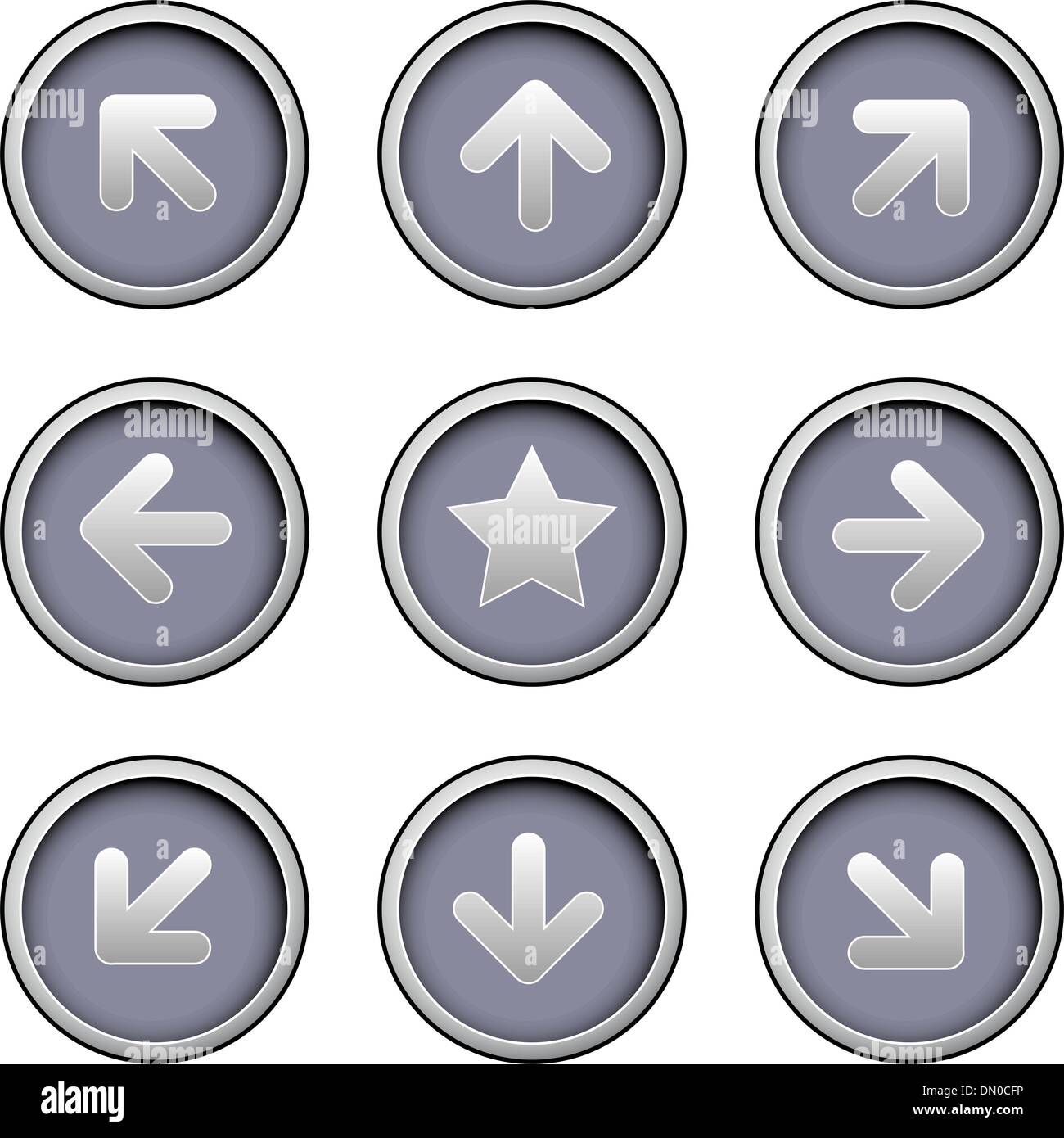 Right icon direction arrow Stock Vector Images - Alamy