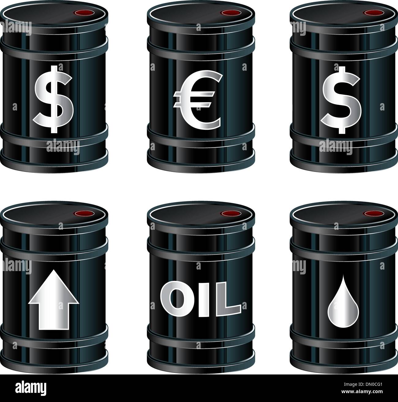 Oil barrel icon set Stock Vector Image & Art - Alamy