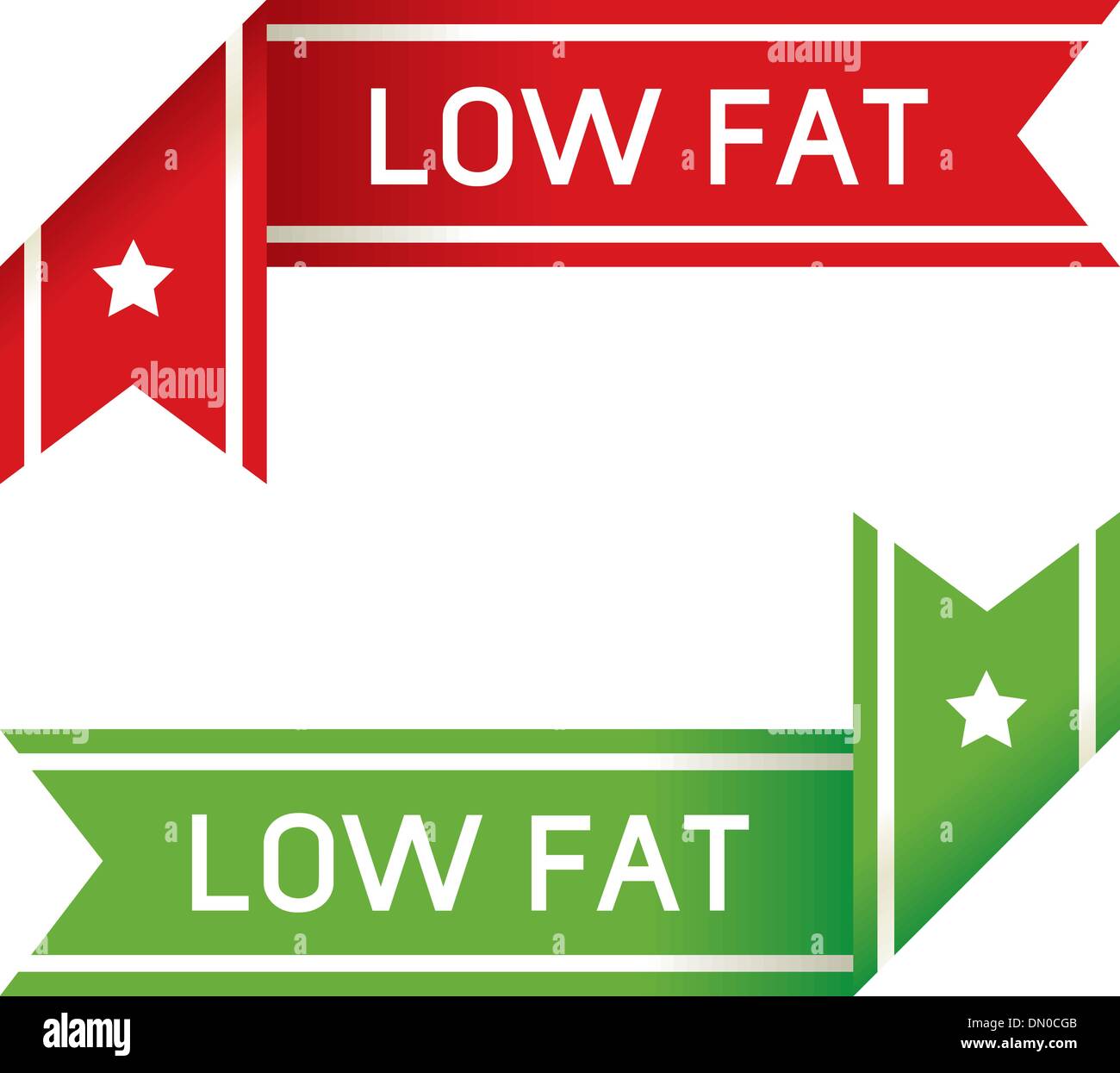 Reduced fat label Stock Vector Images - Alamy