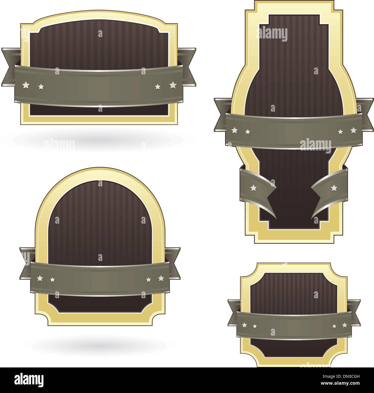 Food label sticker set Cut Out Stock Images & Pictures - Alamy