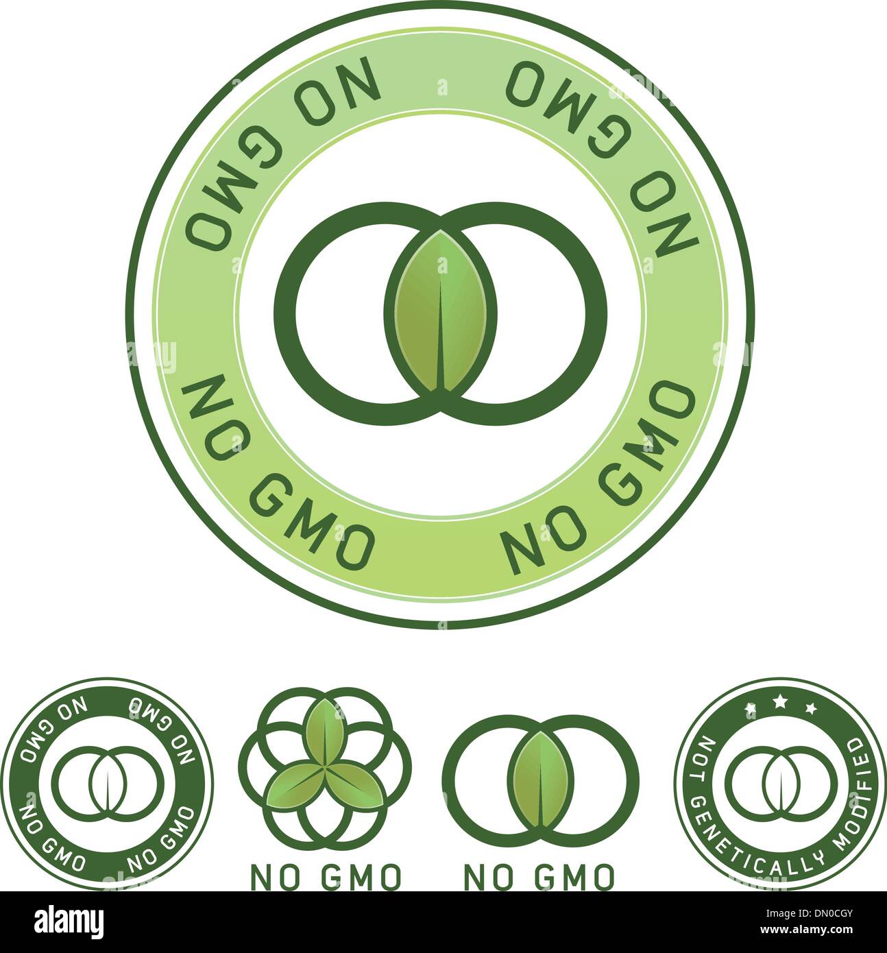 No genetic modification food label Stock Vector Image & Art - Alamy