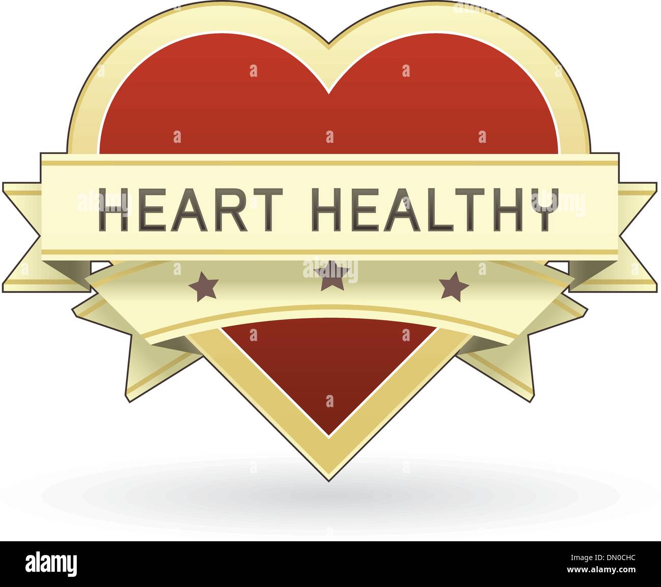 Heart healthy food label Stock Vector Image & Art - Alamy