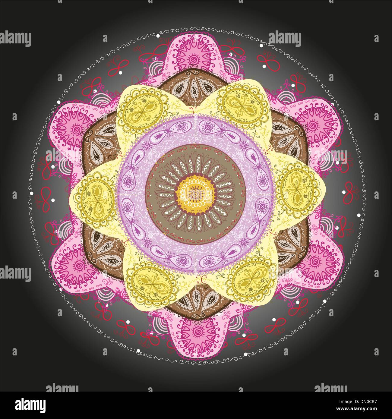 Ornamental round lace pattern Stock Vector Image & Art - Alamy