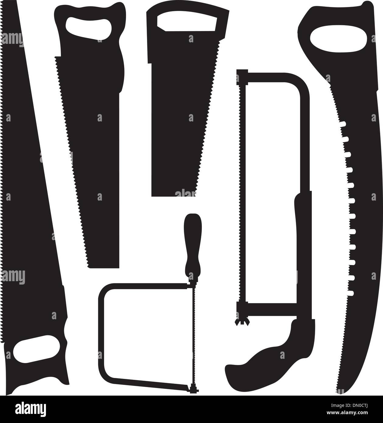 Saw vector vectors hi-res stock photography and images - Alamy