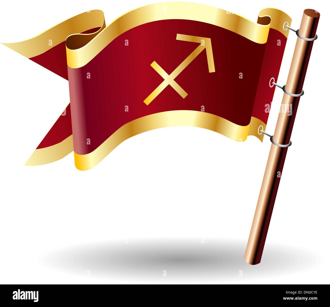 Sagittarius zodiac royal flag Stock Vector Image & Art - Alamy