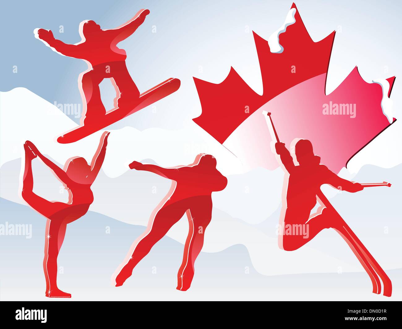 Snow canada Stock Vector Images - Alamy