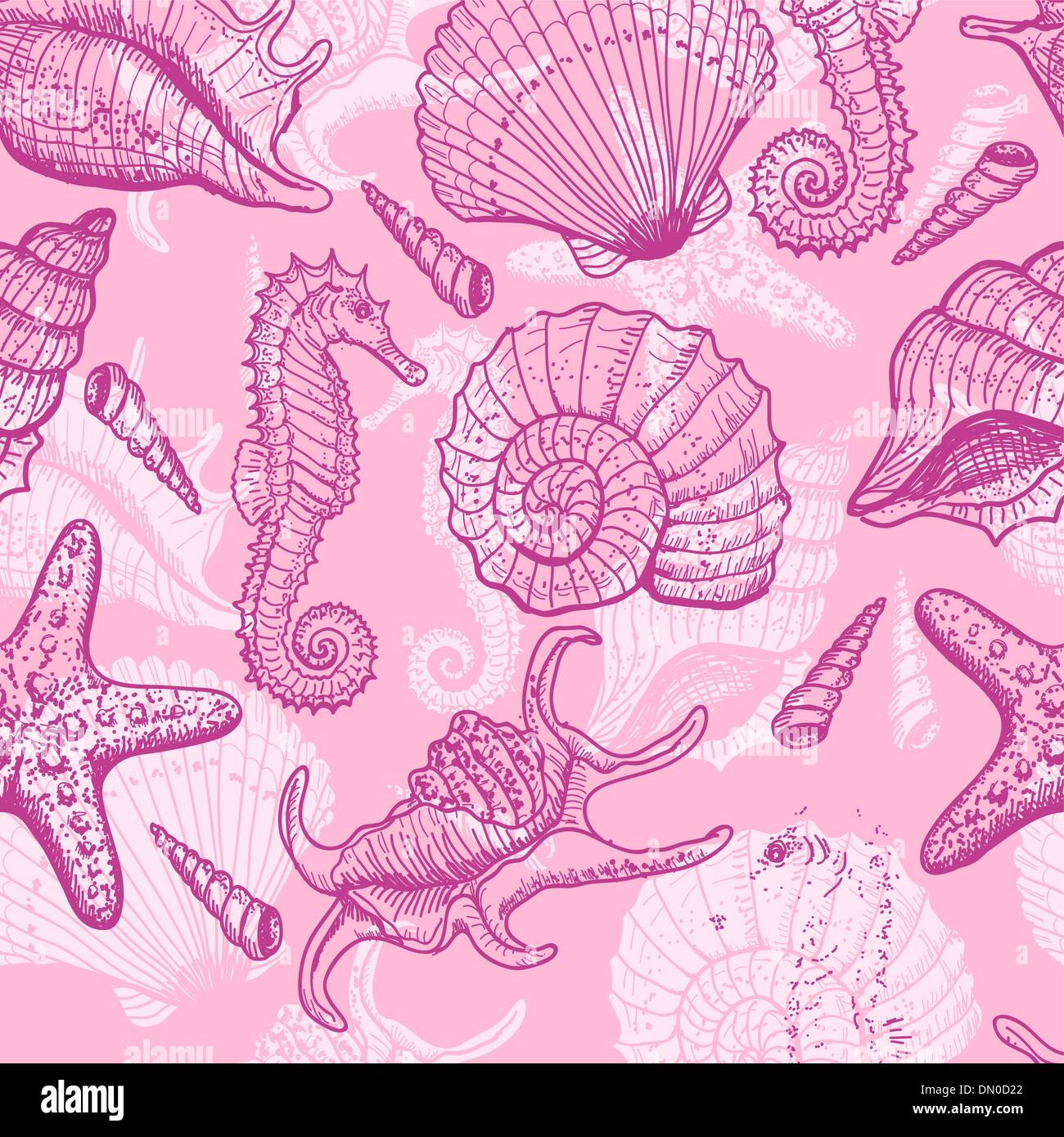 Vintage hand drawn fish Stock Vector Images - Alamy