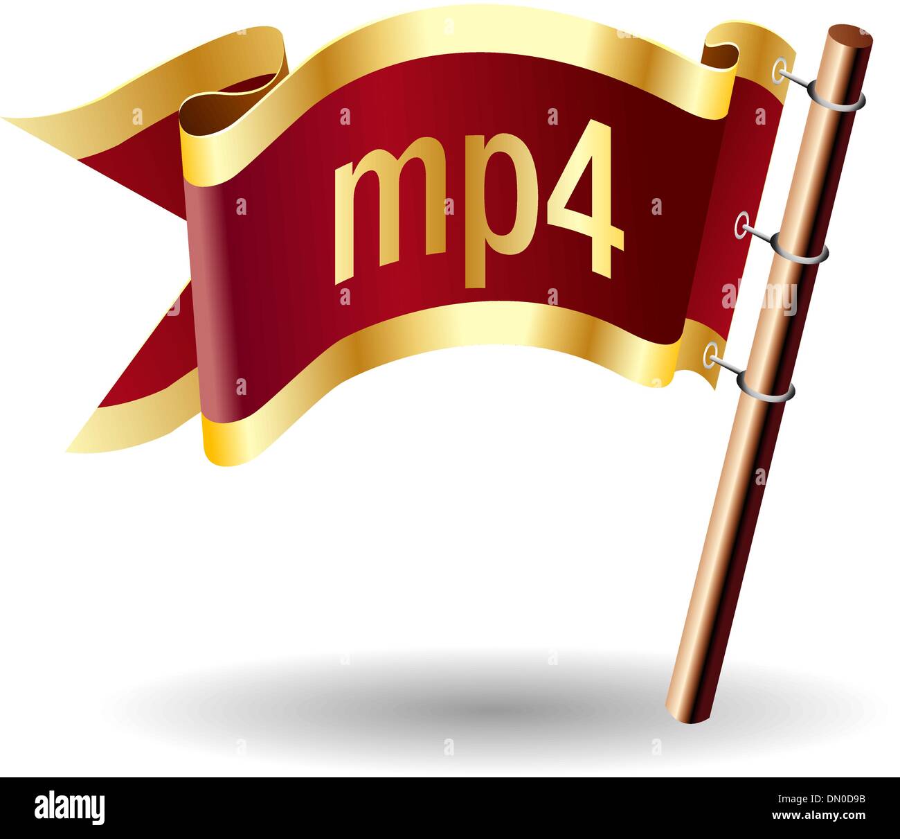 MP4 file type royal flag Stock Vector Image & Art - Alamy