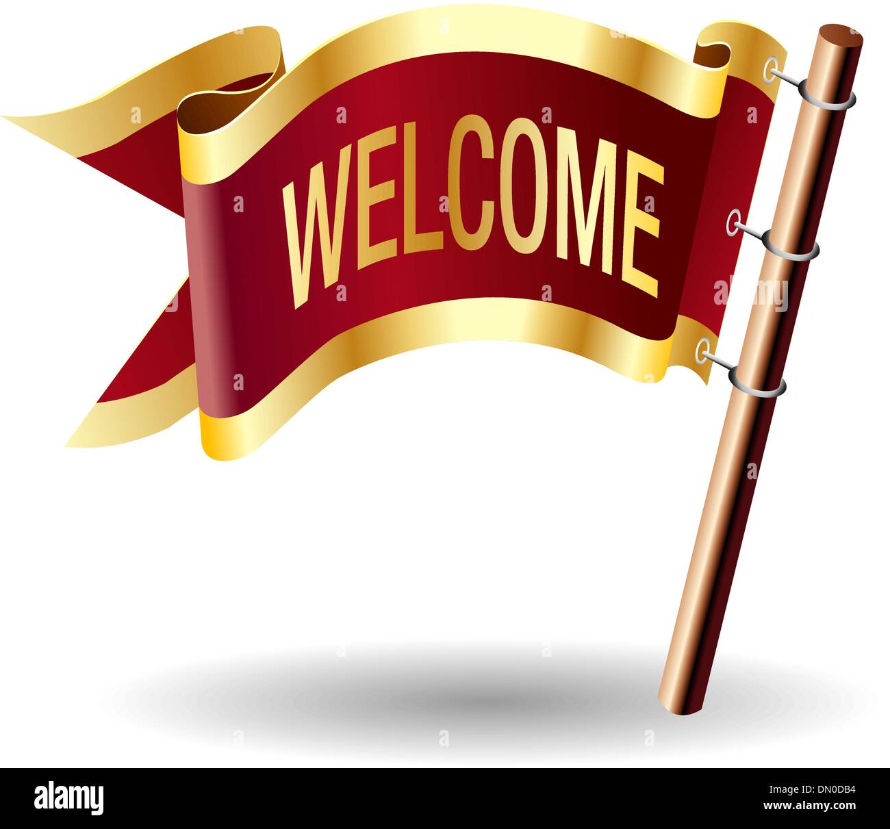 Welcome royal flag button Stock Vector Image & Art - Alamy