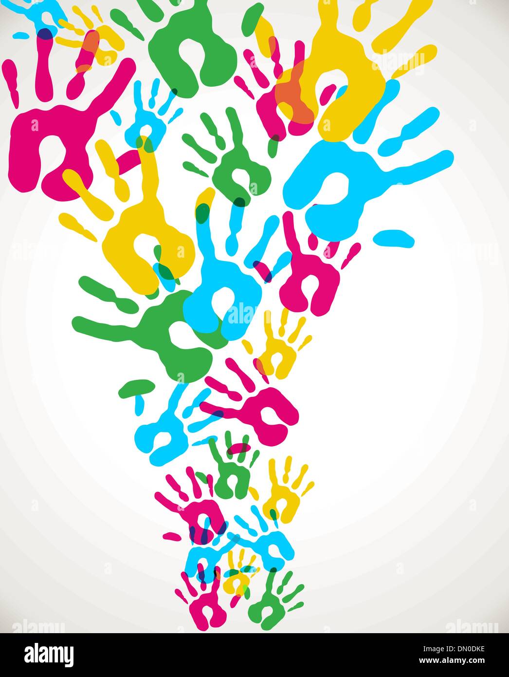 Multicolor diversity hands splash Stock Vector Image & Art - Alamy