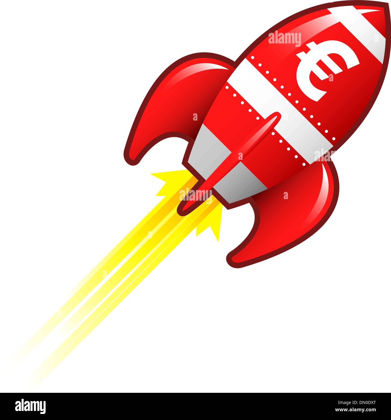 Euro currency symbol retro rocket Stock Vector Image & Art - Alamy