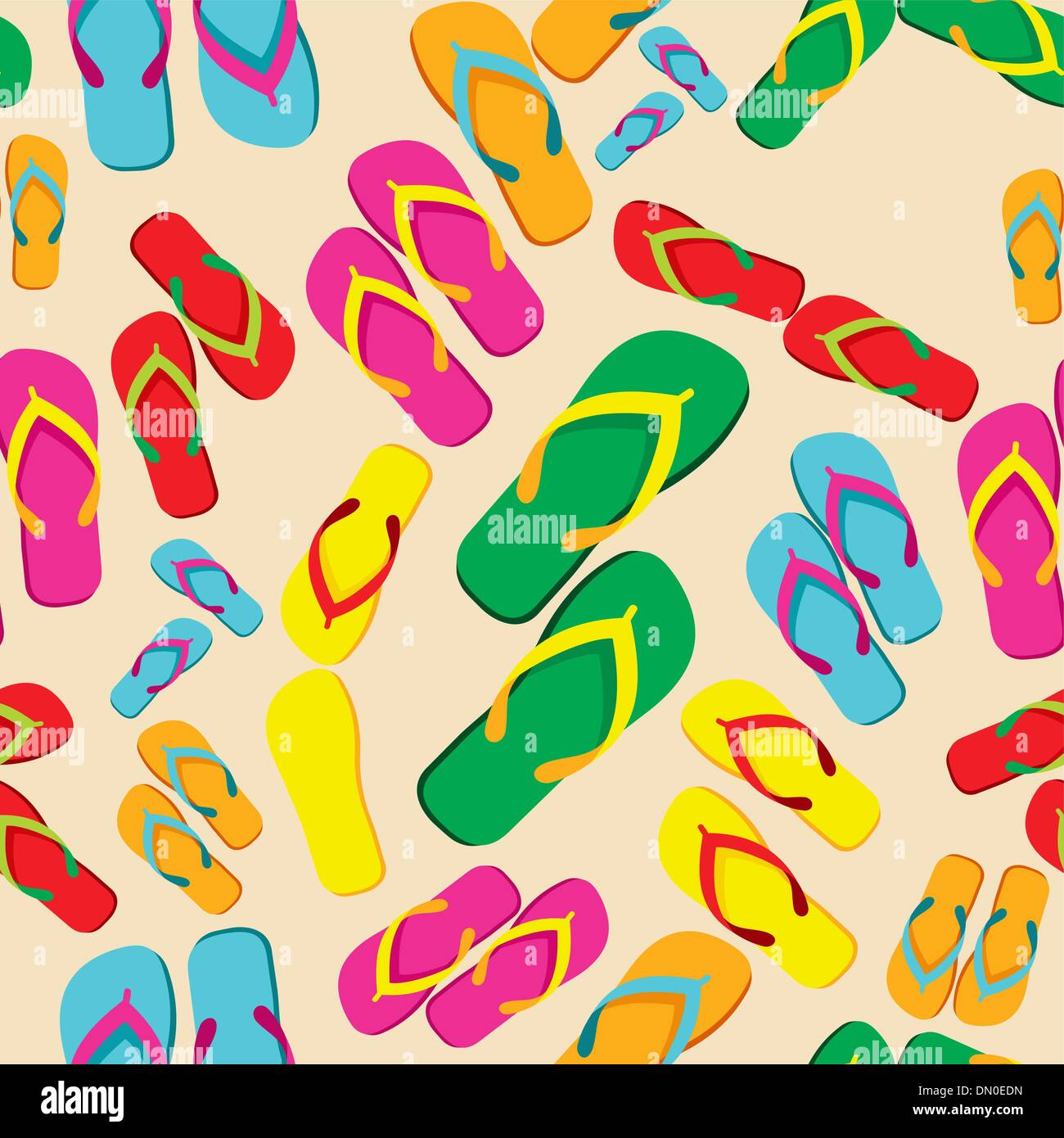 Yellow flip flop Stock Vector Images - Alamy