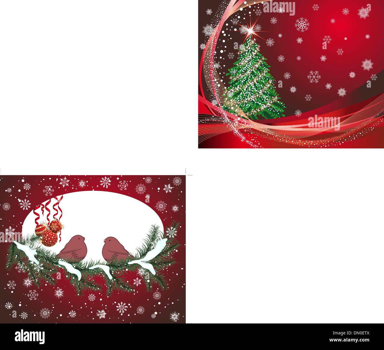 Christmas card decorations presents Stock Vector Images - Alamy