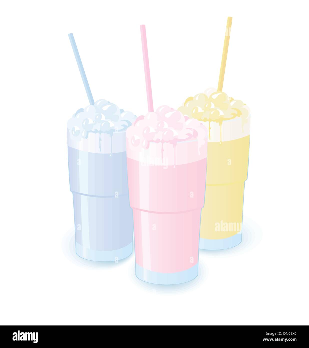 Milkshakes vector illustration Stock Vector Image & Art - Alamy