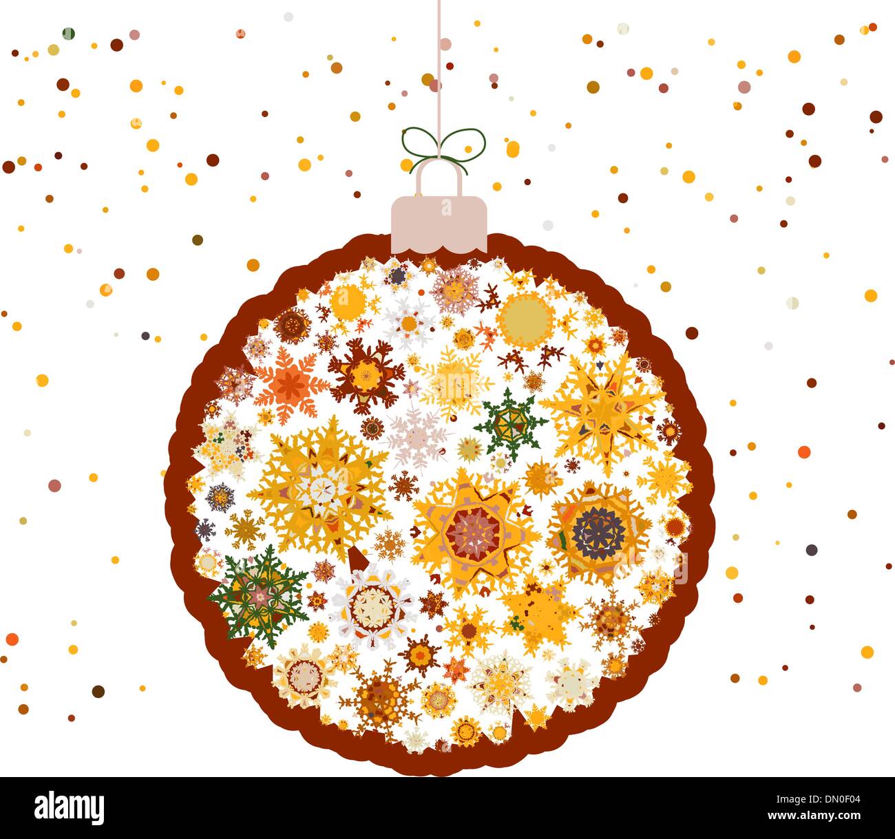 Christmas decoration in orange Stock Vector Images - Alamy