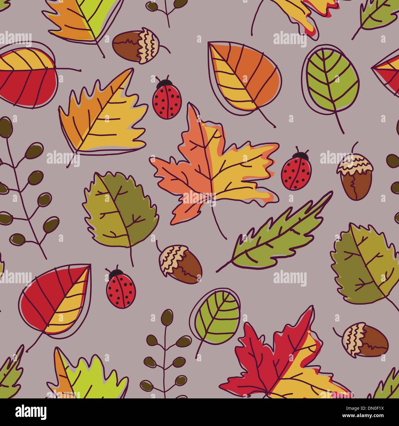 Trees rain vector seamless Stock Vector Images - Alamy