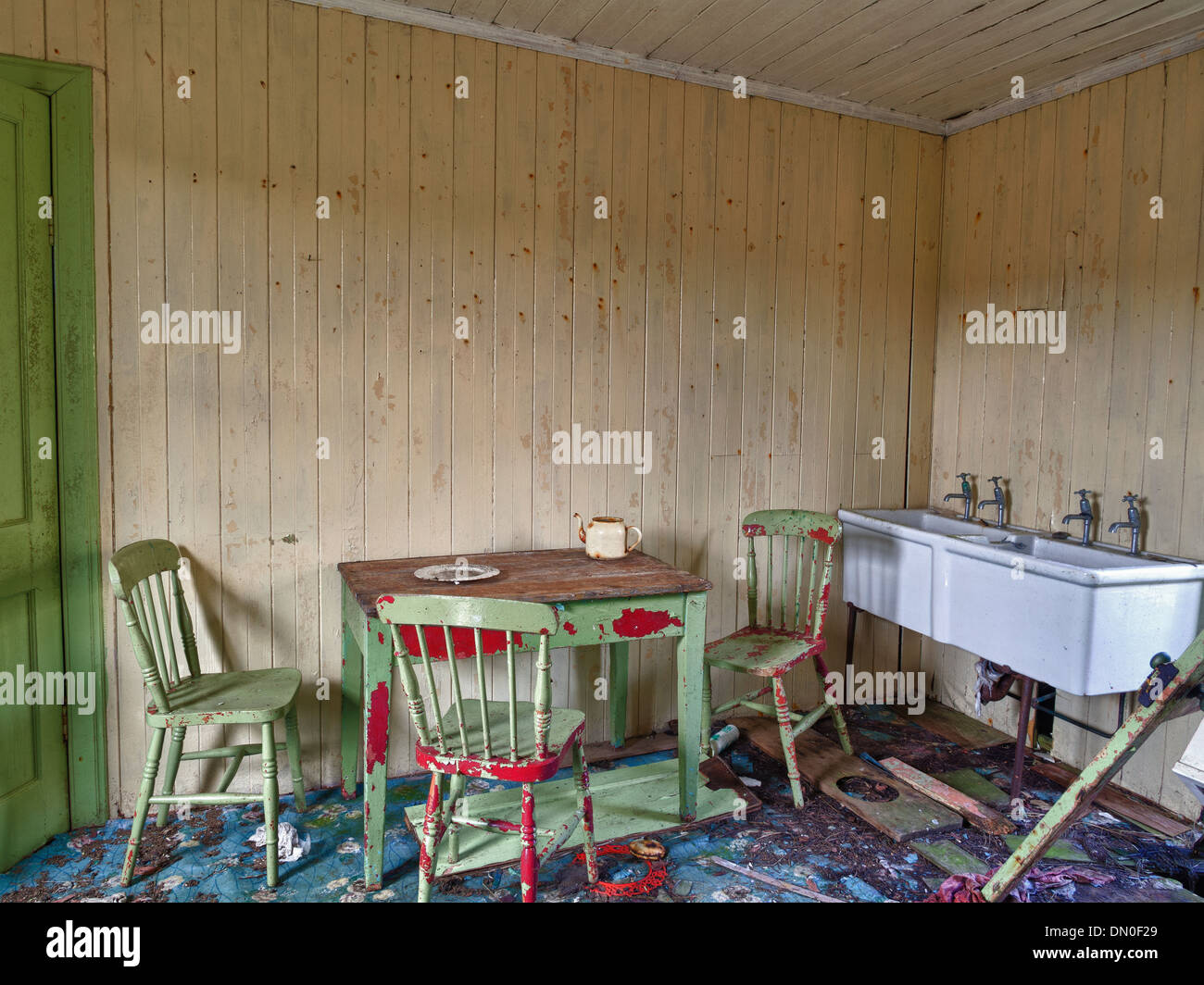 Interior of Abandoned Croft House, Isle of Lewis Stock Photo - Alamy