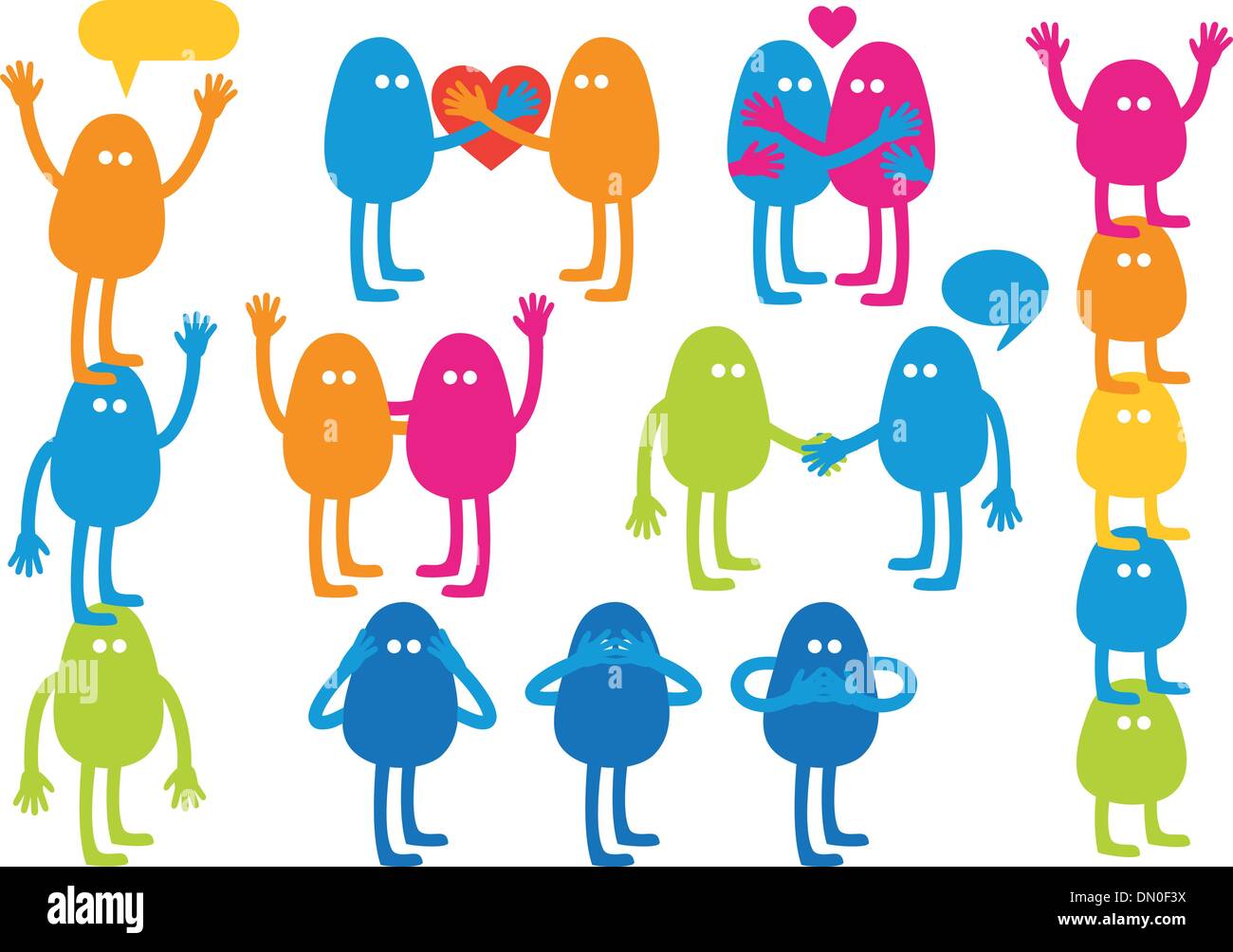vector monster set Stock Vector Image & Art - Alamy