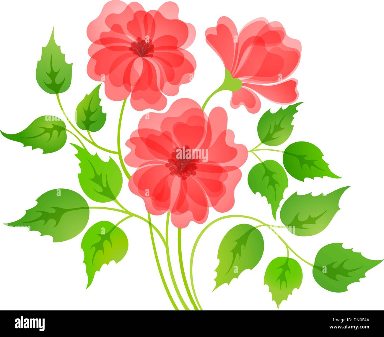 Colorful flower card Stock Vector Image & Art - Alamy